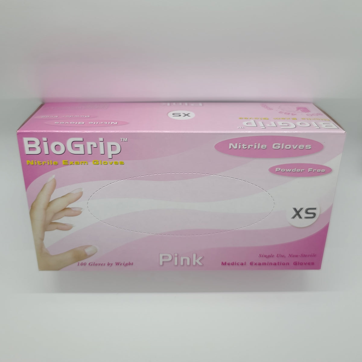 Bio Grip Nitrile Gloves - Pink